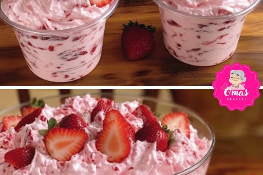 Erdbeer Dessert wie eine Erdbeerwolke in wenigen Minuten fertig - Rezepte