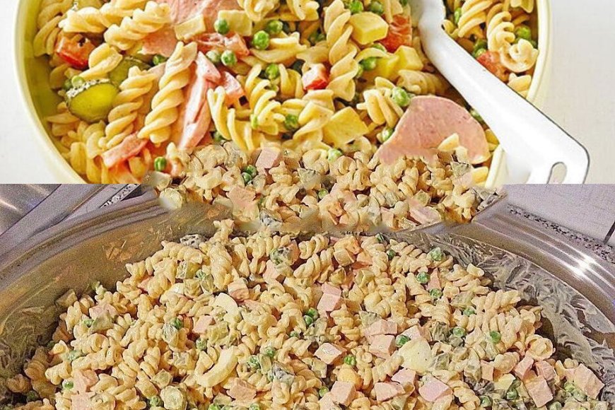 Der beste Nudelsalat aller Zeiten! - Nudelsalat mit leckere Geheimsoße - Rezepte